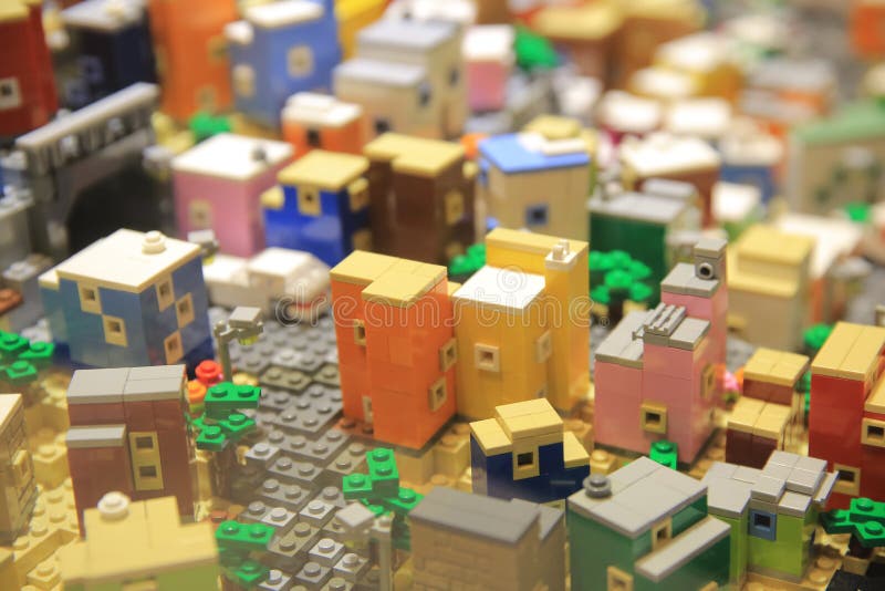 The Build from LEGO Blocks on Display Editorial Stock Photo - Image of ...