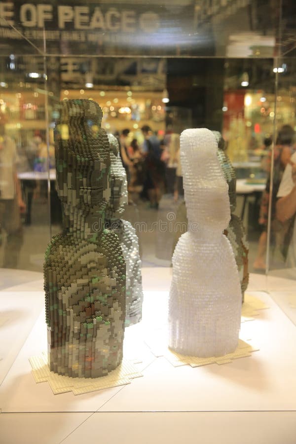 The Build from LEGO Blocks on Display Editorial Stock Photo - Image of ...