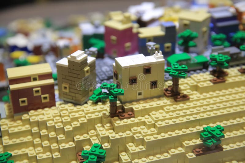 The Build from LEGO Blocks on Display Editorial Image - Image of ...