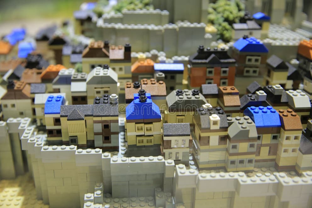 The Build from LEGO Blocks on Display Editorial Image - Image of city ...