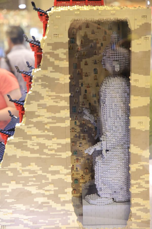 The Build from LEGO Blocks on Display Editorial Photography - Image of ...
