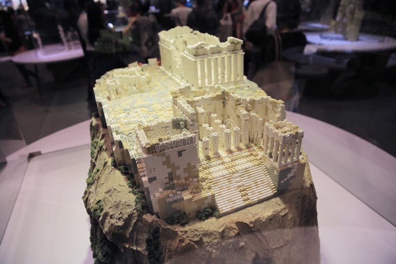 The Build from LEGO Blocks on Display Editorial Image - Image of indoor ...