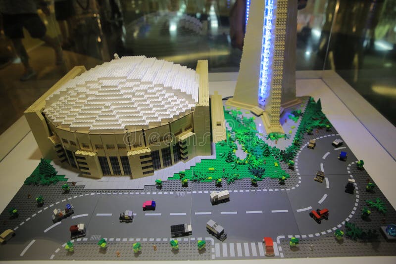 The Build from LEGO Blocks on Display Editorial Stock Photo - Image of ...