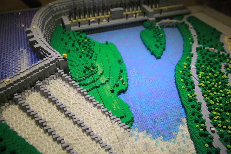 The Build from LEGO Blocks on Display Editorial Stock Photo - Image of ...