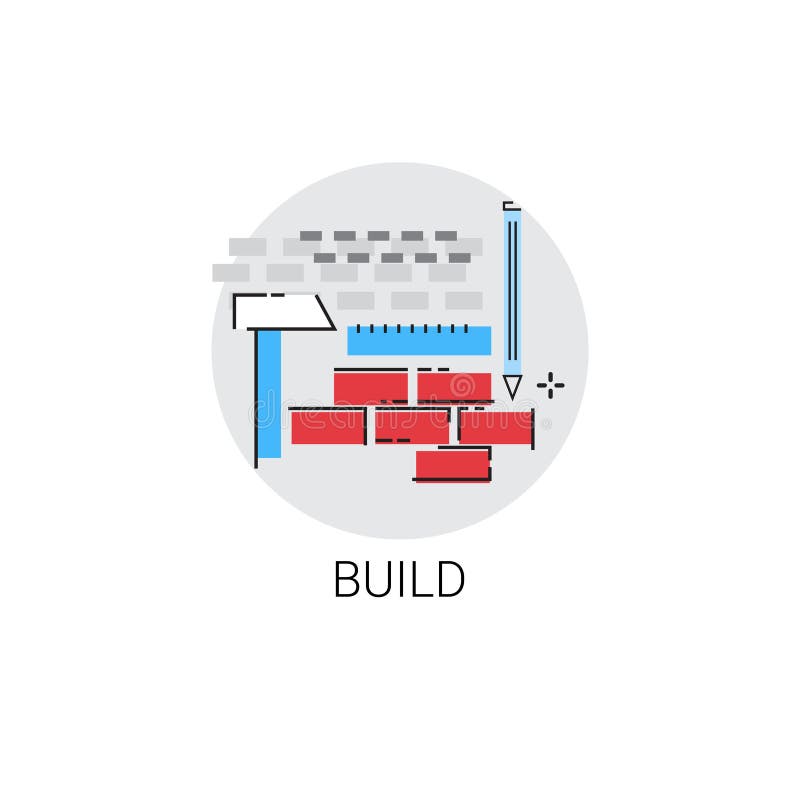 Build New Idea Inspiration Creative Process Business Icon Stock Vector ...