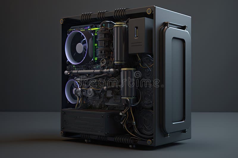Modern computer build stock illustration. Illustration of hardware ... Modern computer build stock illustration. Illustration of hardware ...