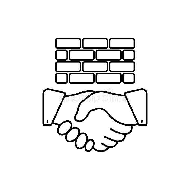 Build Relationship Vector Line Icon. Isolated Vector Element. Stock ...