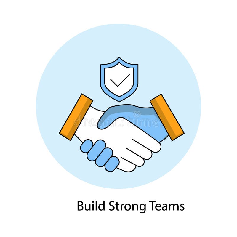 Build Strong Teams Icon. Vector Design Stock Illustration ...