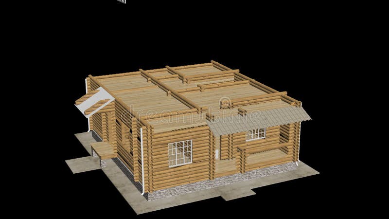 Build Structure. Time-lapse 3d Animation Showing a Process of Building ...