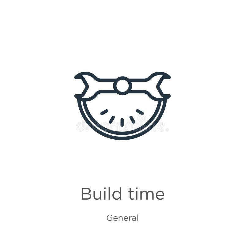 Build Time Icon in Trendy Design Style. Build Time Icon Isolated on ...