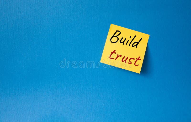 Build Trust Symbol. Orange Steaky Note with Words Build Trust ... Build Trust Symbol. Orange Steaky Note with Words Build Trust ...