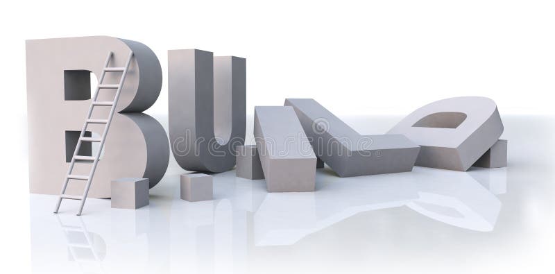 Build words stock illustration. Illustration of word - 11814456