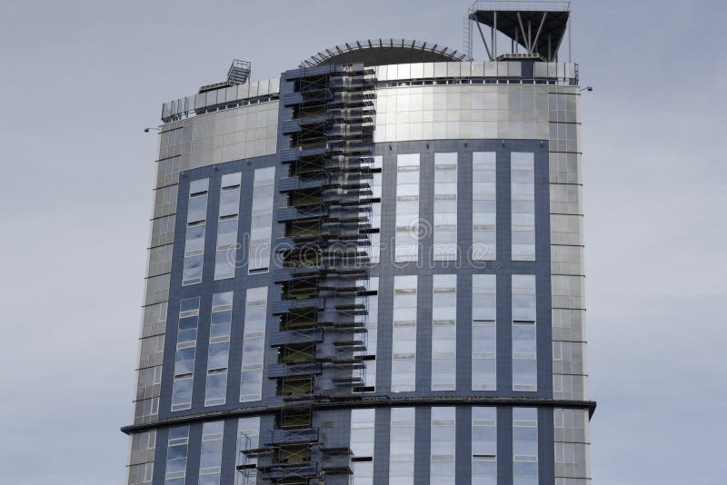 Builded modern building stock image. Image of technology - 11400439