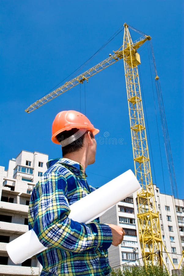 Builder stock photo. Image of blue, manager, industry - 10069296