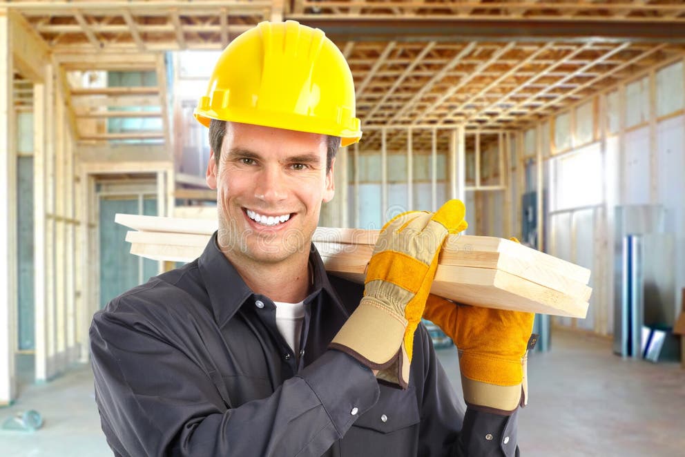 Builder stock image. Image of helmet, build, person, manufactory - 13920255