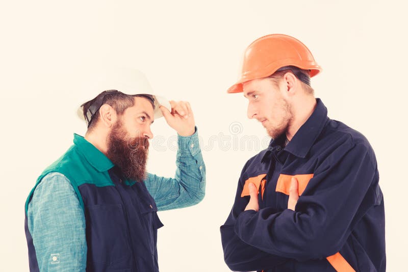 Concept of Confrontation in Business. Close Up Photo of Two Young ...