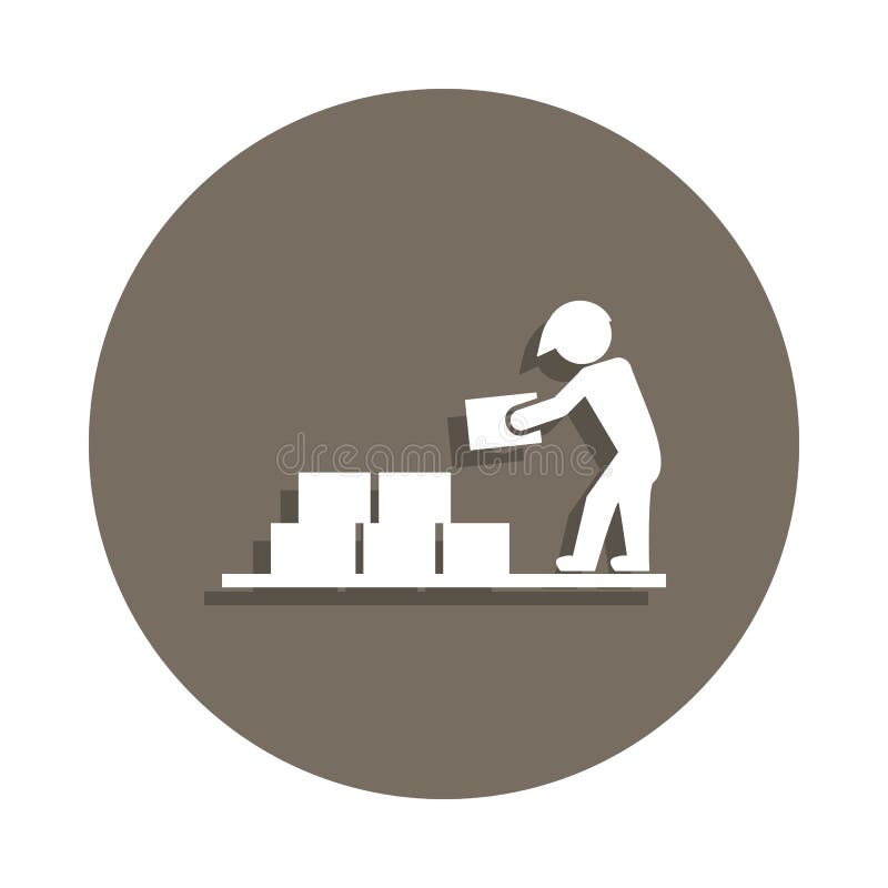Builder with Building Materials Icon. Detailed Set of Construction ...