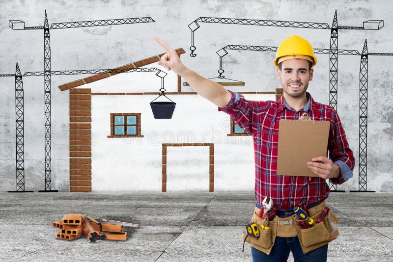 Builder construction stock photo. Image of construction - 85809452