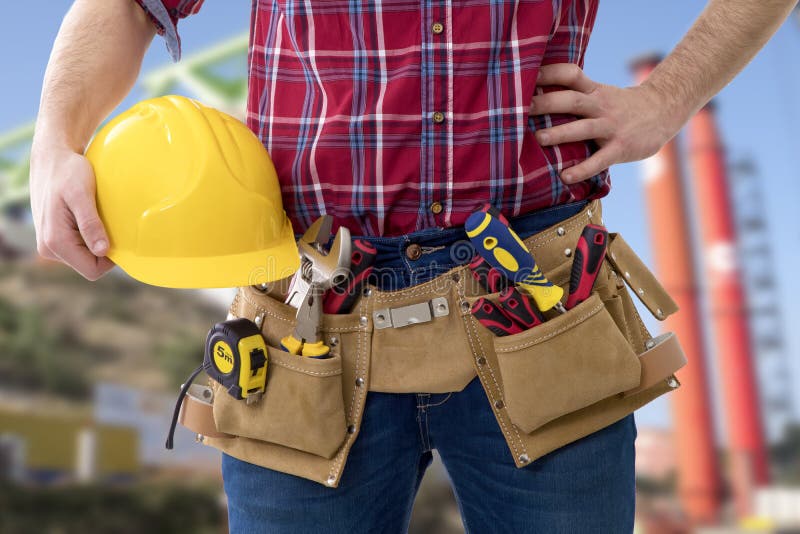 Builder construction man stock image. Image of building - 86733711