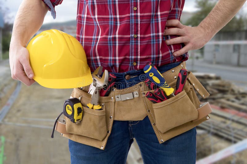 Builder construction man stock photo. Image of bricolage - 86733794