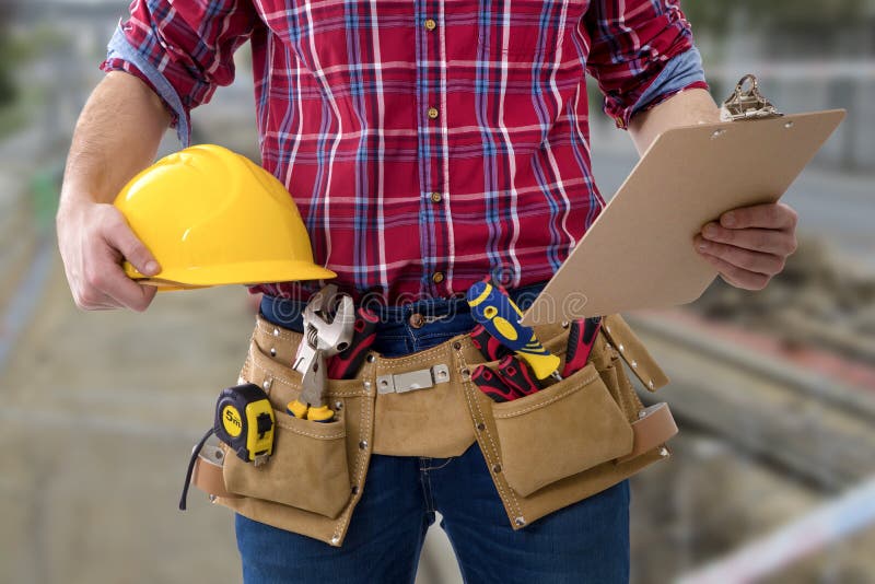 Builder construction man stock image. Image of carpenter - 86734225