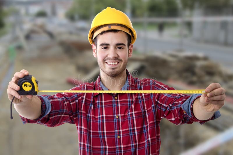 Builder construction man stock photo. Image of home, reforms - 86733504