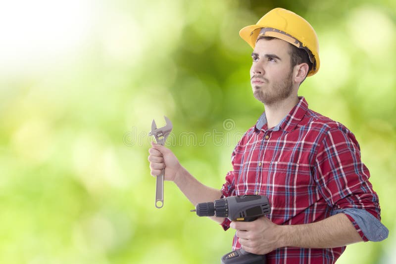 Builder construction man stock image. Image of bricklayer - 86732825