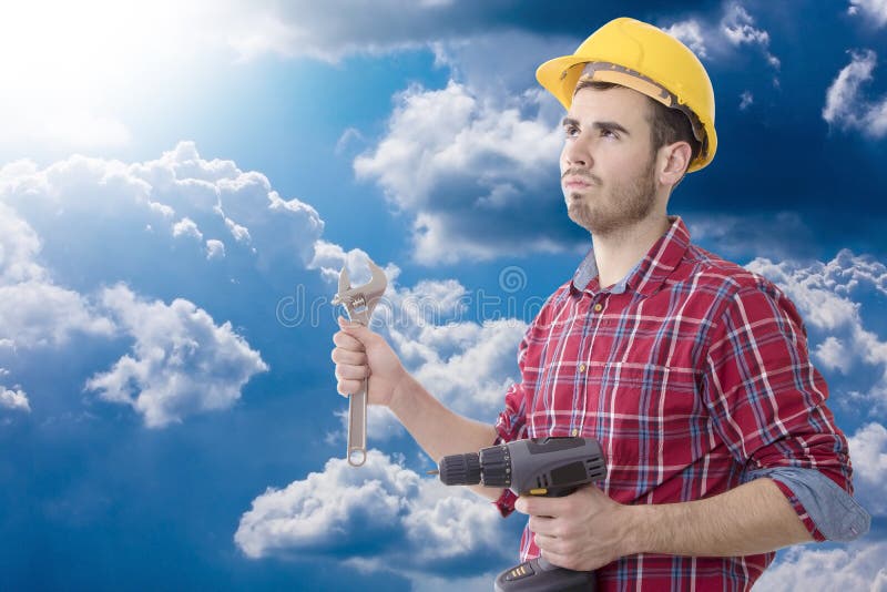 Builder construction stock photo. Image of labor, male - 86733212