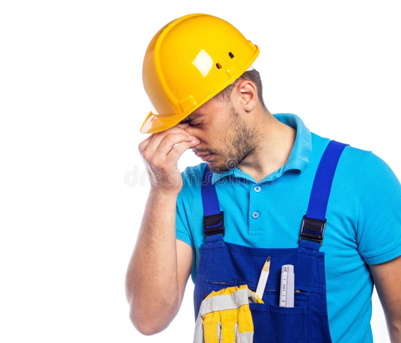 Builder - Construction Worker Stock Image - Image of protective ...