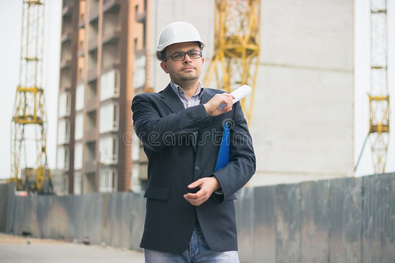 Builder is Working on a New Project Stock Image - Image of engineer ...