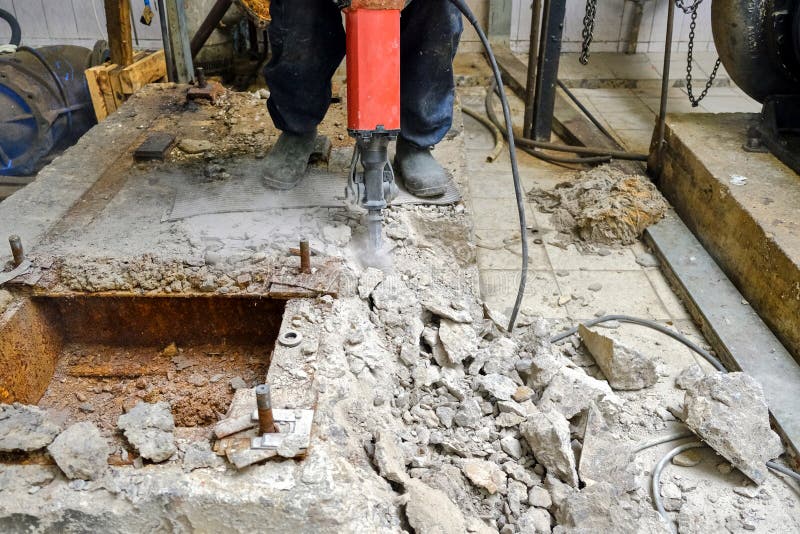 Builder with a hammer stock photo. Image of outdoor - 107679462