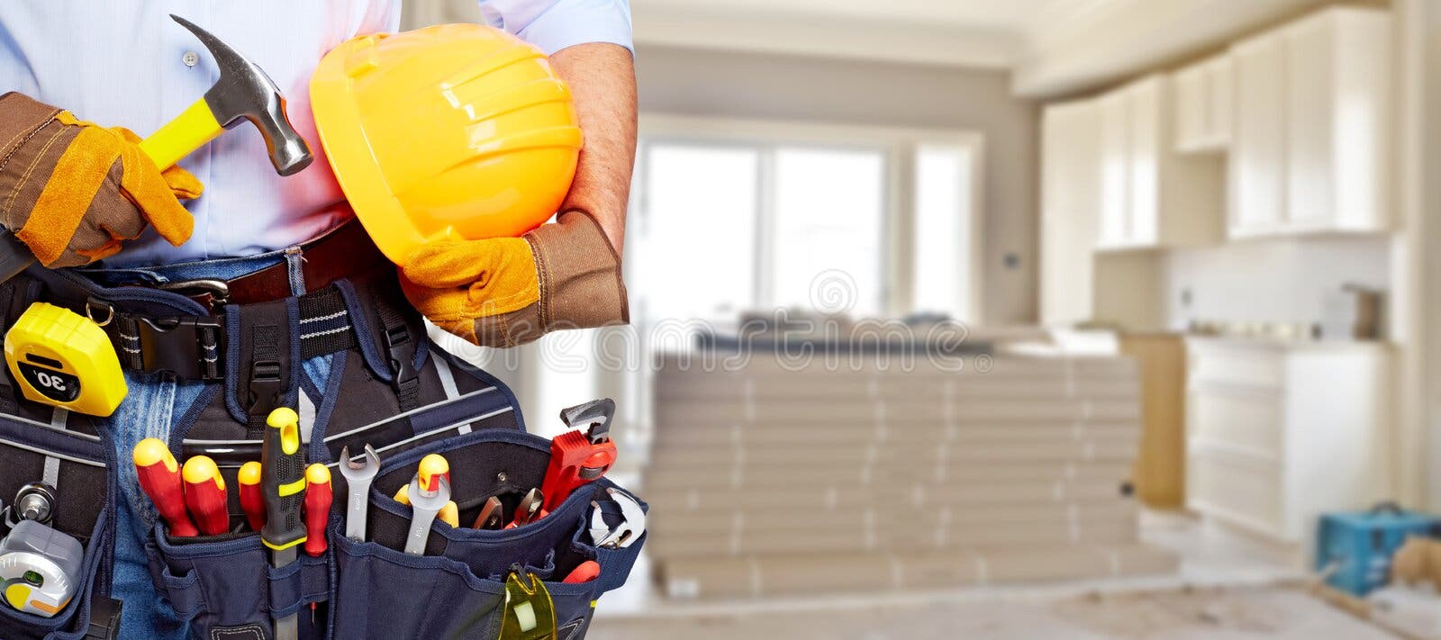 Builder Handyman Background Border Stock Image - Image of home, border ...