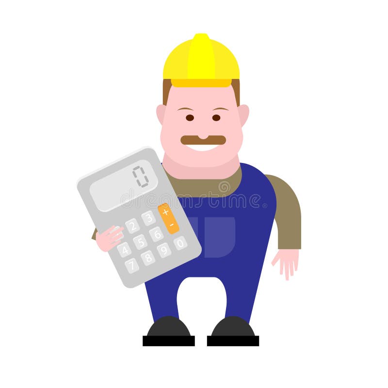 Calculator cow stock vector. Illustration of cook, chef - 33242620