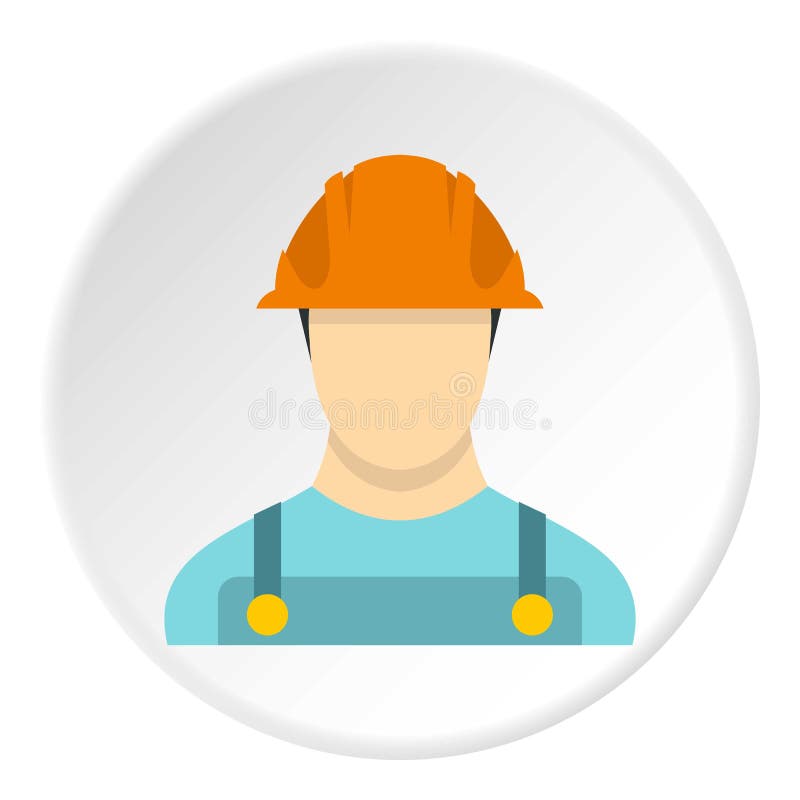 Builder icon circle stock vector. Illustration of isolated - 95438680