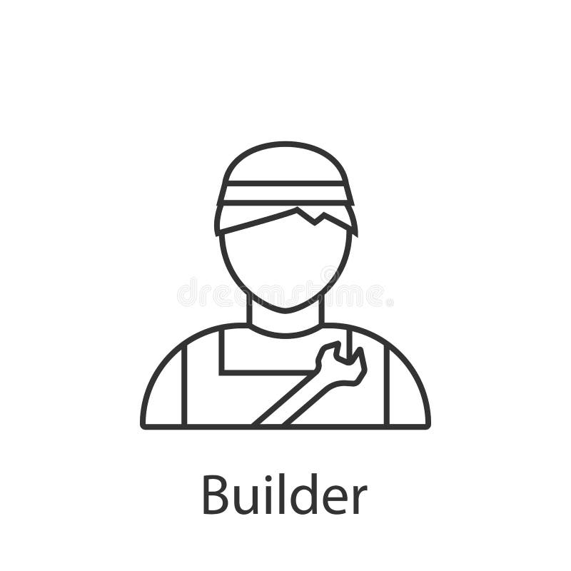 Builder Icon. Element of Profession Avatar Icon for Mobile Concept and ...