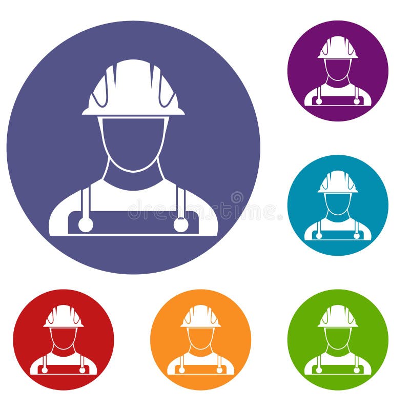 Builder icons set stock vector. Illustration of industrial - 96431285