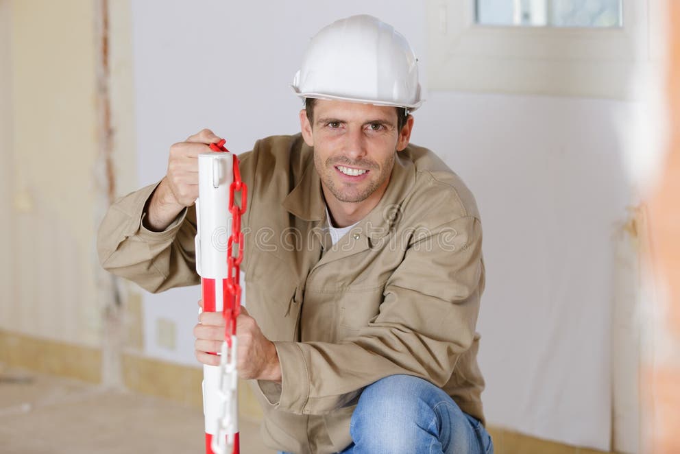 Builder indoor site stock image. Image of people, helmet - 234014931