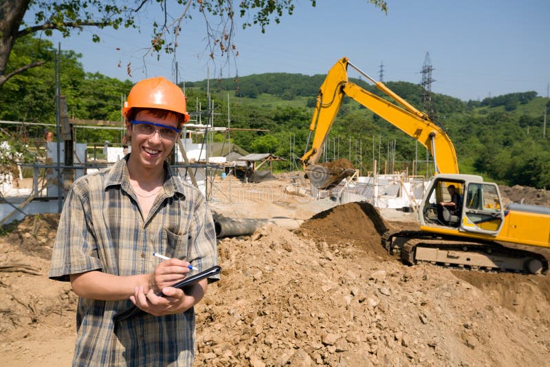 Building inspector stock image. Image of architect, improvement - 4013647