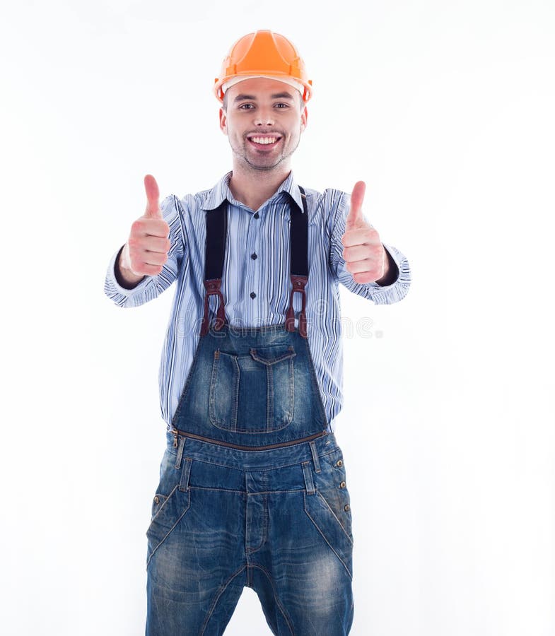 A builder man stock image. Image of house, professional - 29091939