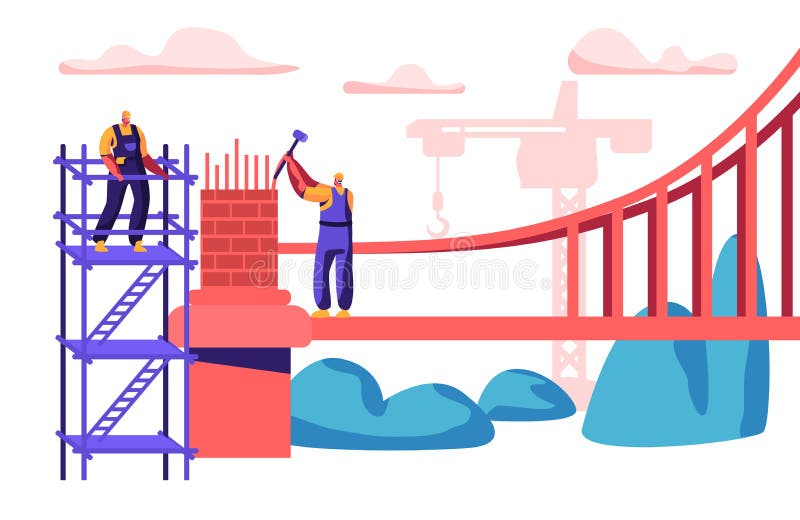 An Engineer Standing Outside A Factory - Vector Stock Vector ...