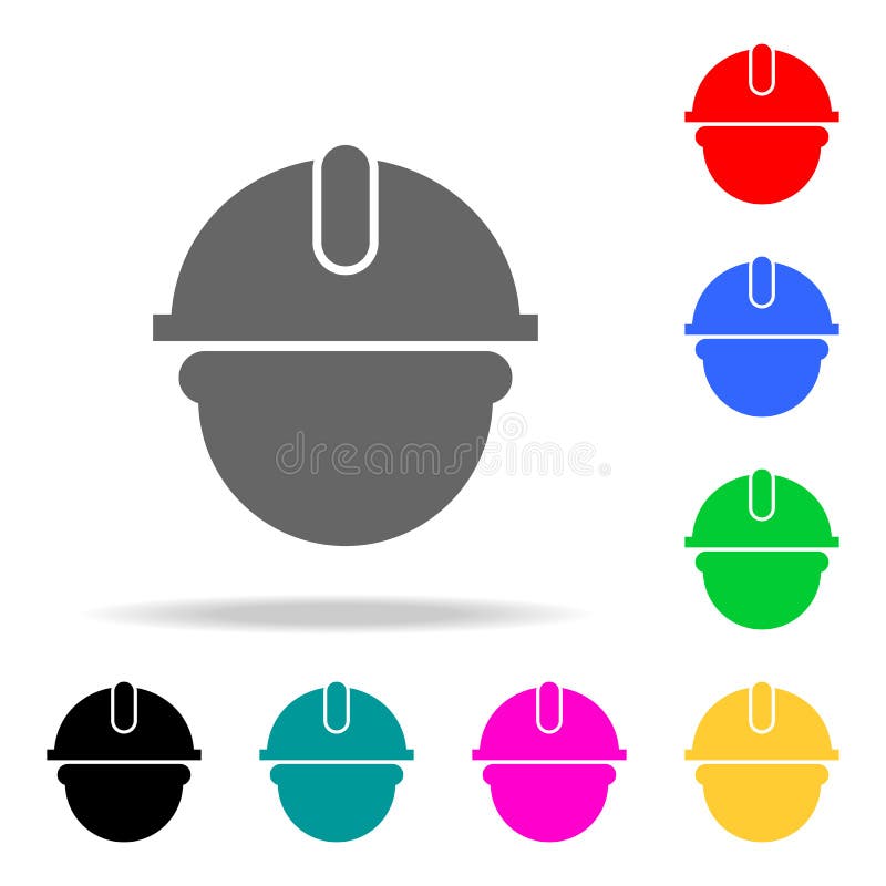 Builder Man in a Helmet Icon. Elements in Multi Colored Icons for ...