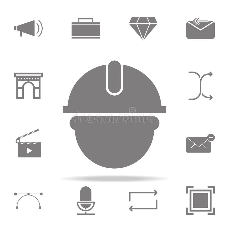 Builder Man in a Helmet Icon. Web Icons Universal Set for Web and ...