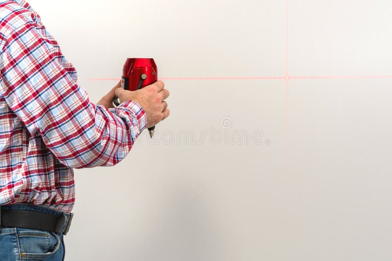 Builder Man with Objects and Tools Stock Image - Image of person, work ...