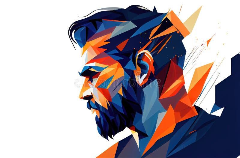 Builder Man Silhouette Logo Design Concept in Minimalist Vector Style ...