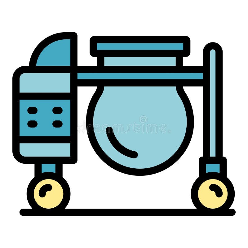 Builder Mixer Icon Vector Flat Stock Vector - Illustration of material ...