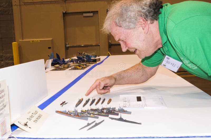 The Builder of Models of Military Ships Displays at the International ...