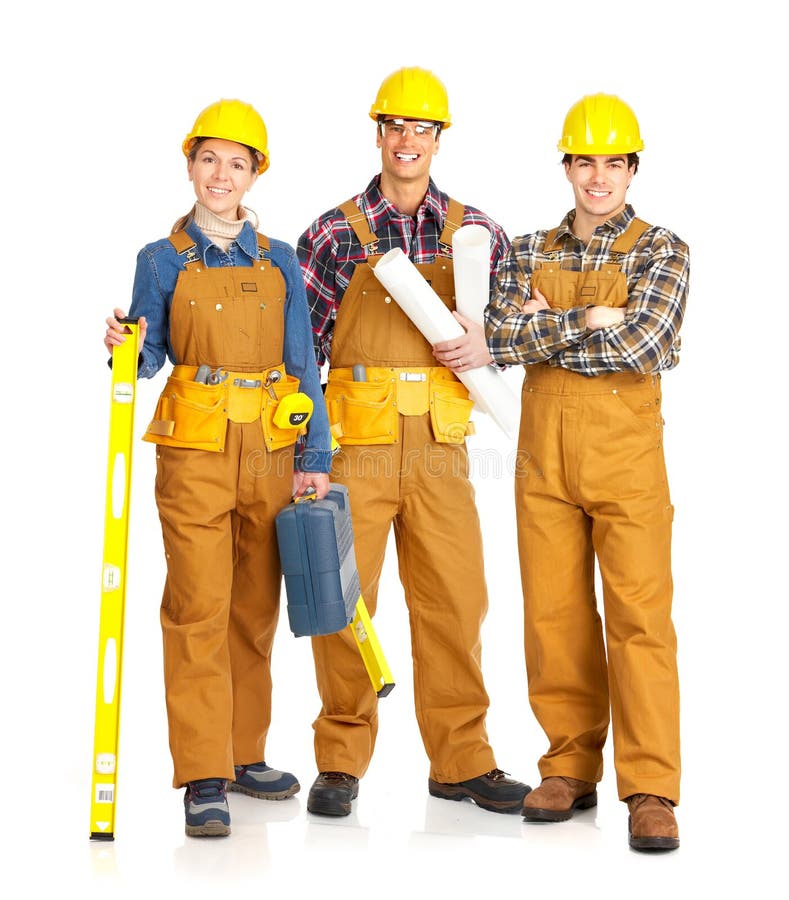 Builder people stock image. Image of contractor, industrial - 7485285