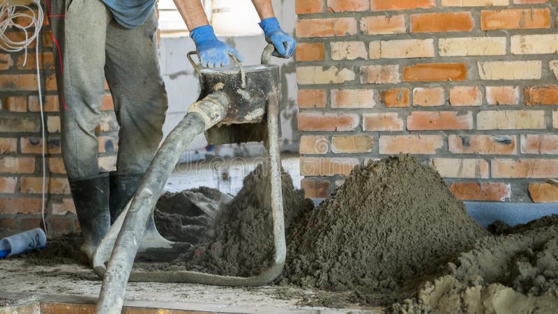 Semi-dry screed stock image. Image of semidry, onstruction - 170415827