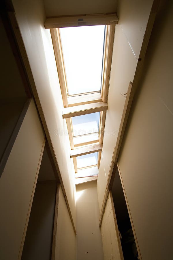 Builderâ€™s Perspective of a House in Mid-construction with Primed ...