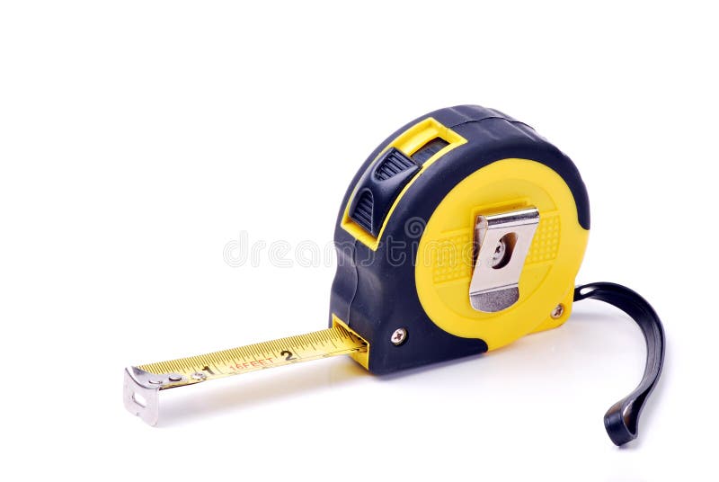 Builders tape measure stock photo. Image of white, steel - 16217438